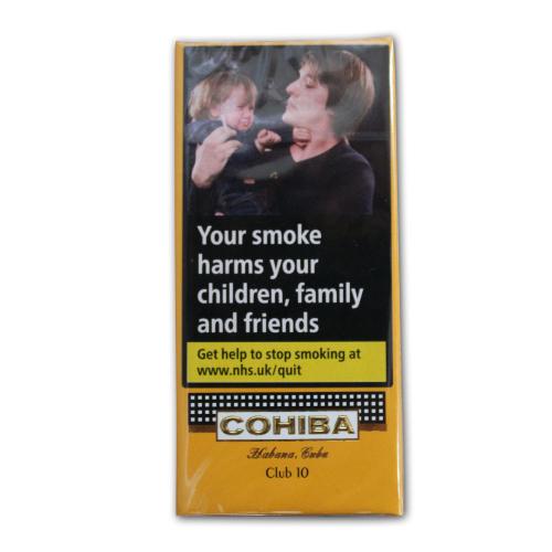 Cohiba Club Cigarillos - Pack of 10 (old packaging)