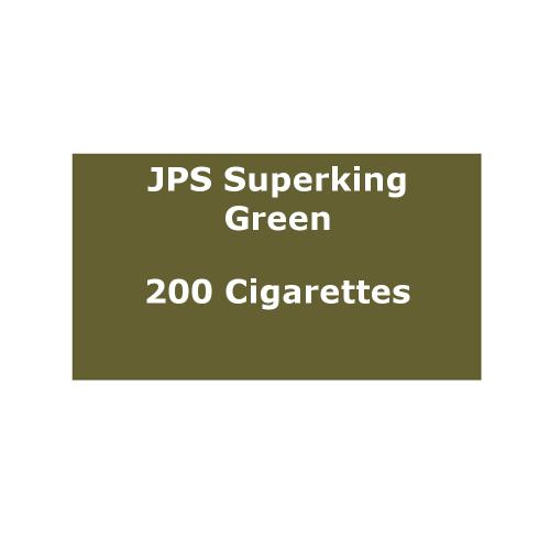 JPS Superkings Green - 10 packs of 20 cigarettes (200)