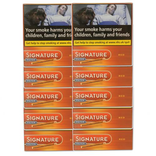 Signature Filter Red Cigar - Pack of 10