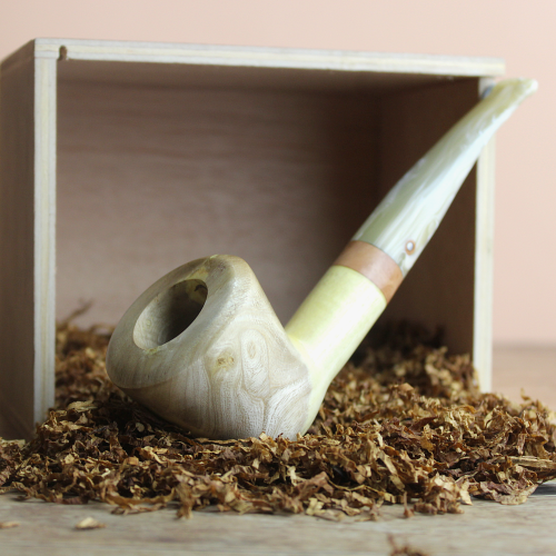 Tommaso Spanu Limone Lemon Wood Bent Fishtail Pipe (ART302)