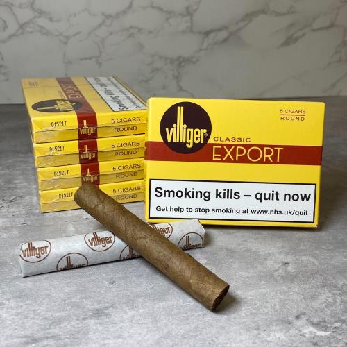 Villiger Export Round Cigar - 5 Packs of 5 (25)