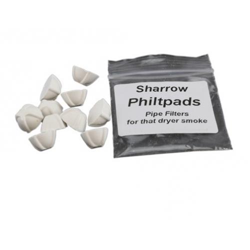 Sharrow Philtpads White Chalk Pipe Filter - Bag of 25